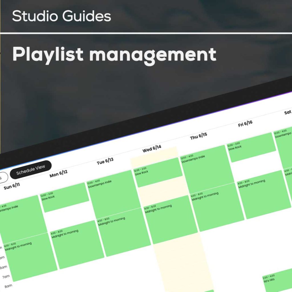 Playlist Management | Radiolize