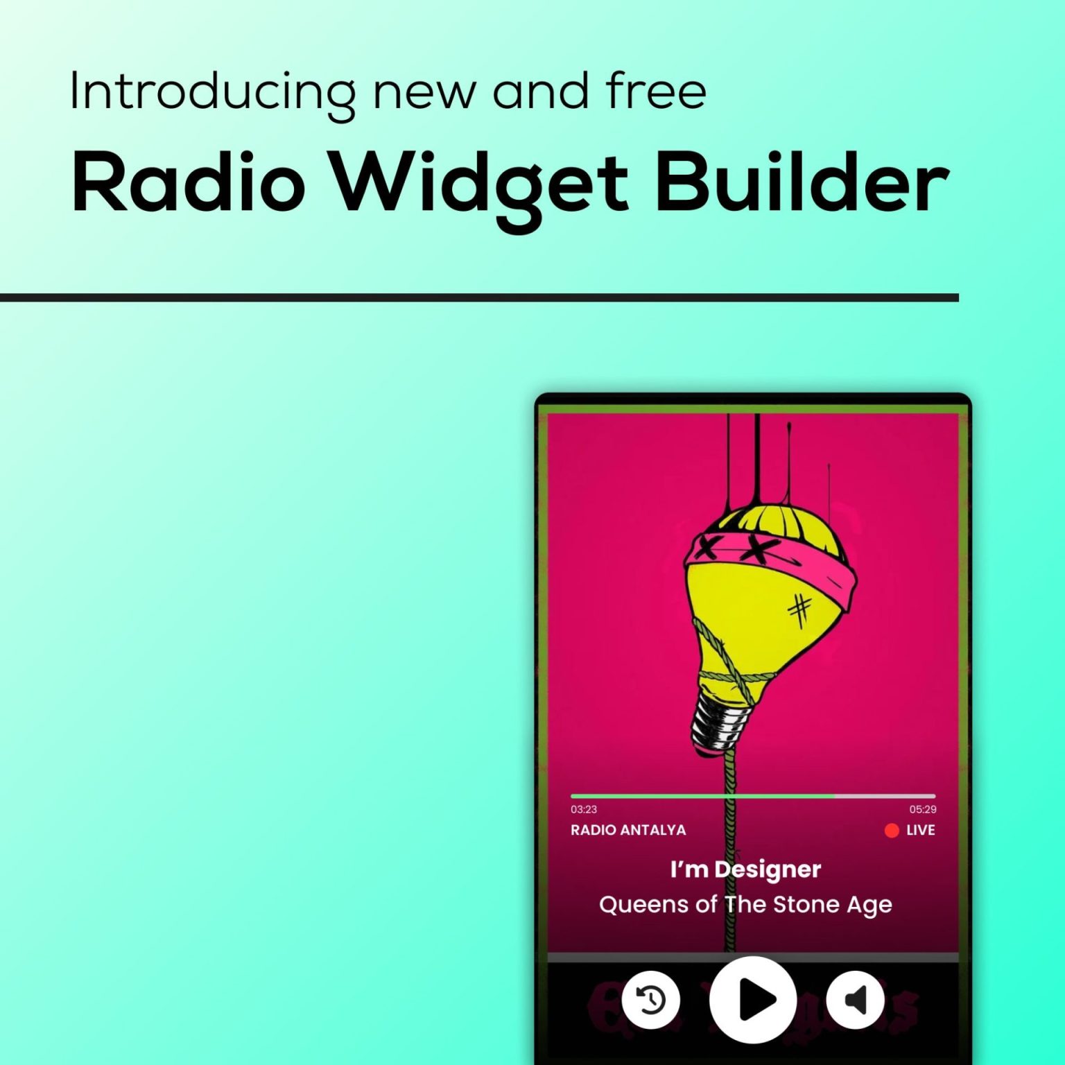 Introducing The Radiolize Radio Widget Builder – Free For Everyone! | Radiolize